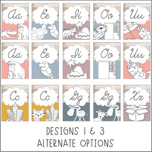 Cursive Alphabet Posters | Boho Rainbow Classroom Cursive Posters ...