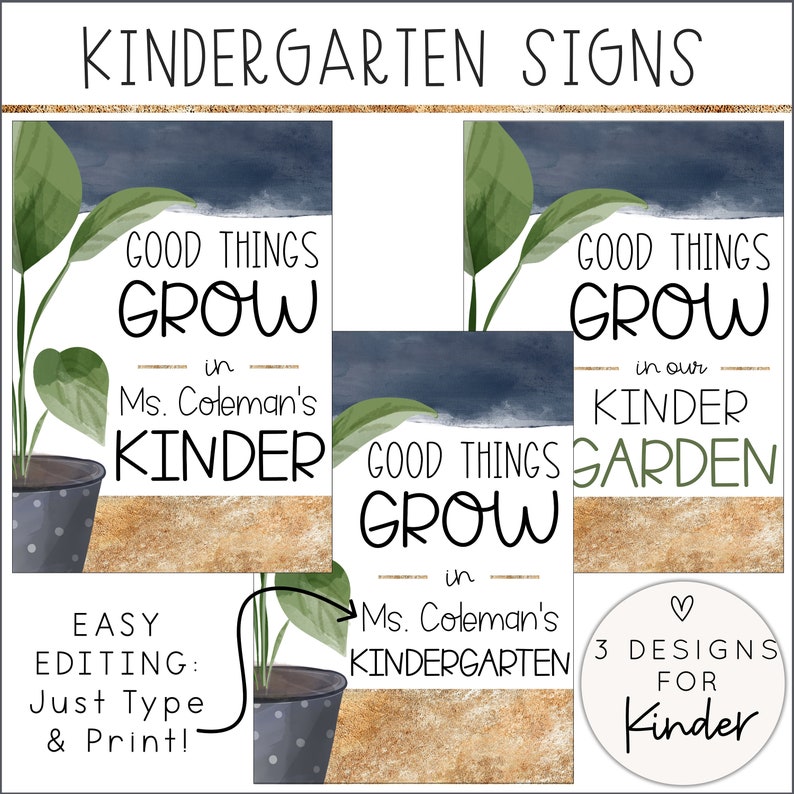 Classroom Door Decor Modern Boho Editable Classroom Decor - Etsy