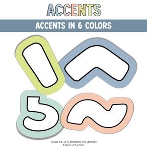 Hello Calm Classroom Bulletin Board Letters and Numbers | Editable ...