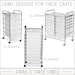 Rolling Cart Editable Labels | Cart Labels for Modern Boho Classroom ...