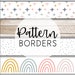 Printable Classroom Borders | Boho Rainbow Bulletin Board Borders ...