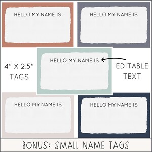 Boho Desk Name Tags | Editable Classroom Student Name Tags | Boho ...