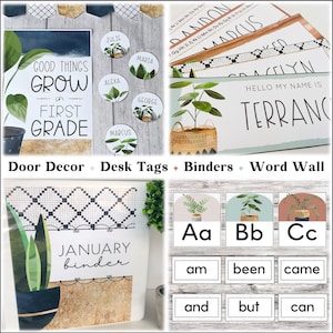 Modern Boho Classroom Decor Bundle | Editable Classroom Decor Bundle ...