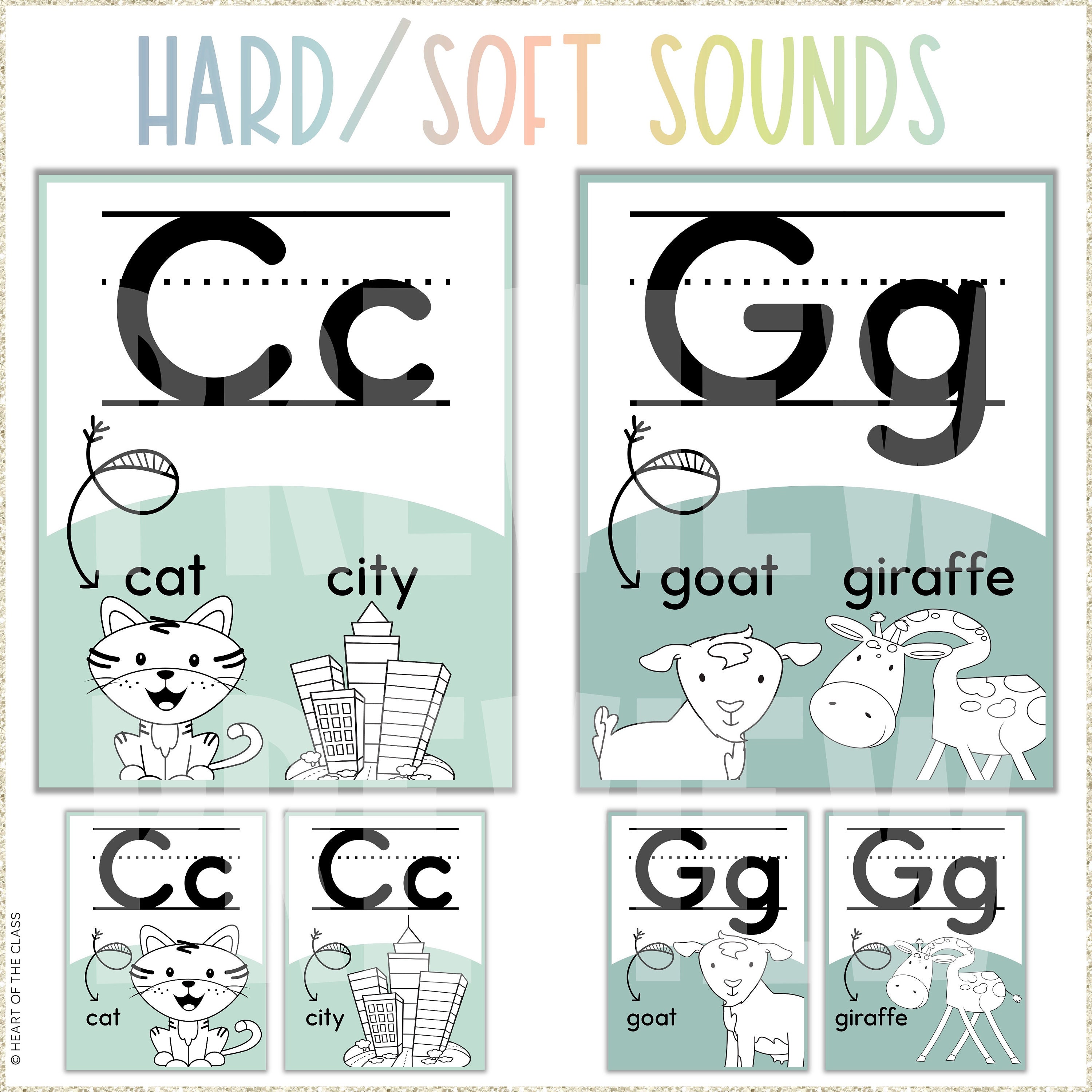 Classroom Alphabet Posters Hello Calm Classroom Decor Printable ...