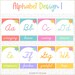Classroom Cursive Alphabet Posters Hello Brights Classroom Decor ...
