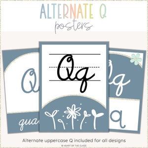 Classroom Cursive Alphabet Posters | Hello Calm Classroom Decor ...