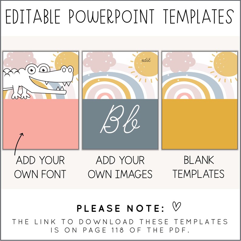 Cursive Alphabet Posters Boho Rainbow Classroom Cursive - Etsy