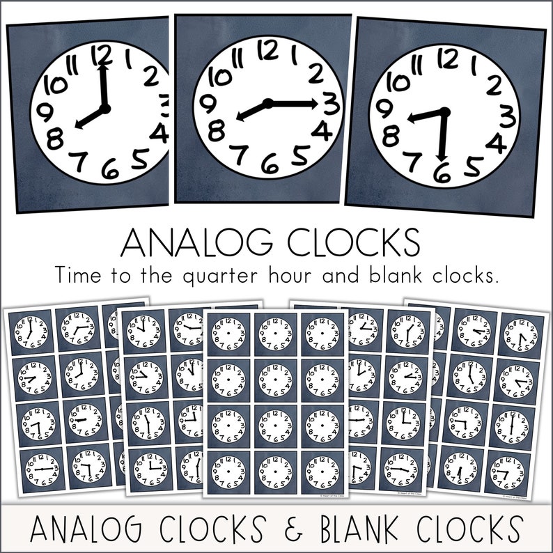 Classroom Schedule Cards With Graphics Boho Visual Classroom - Etsy