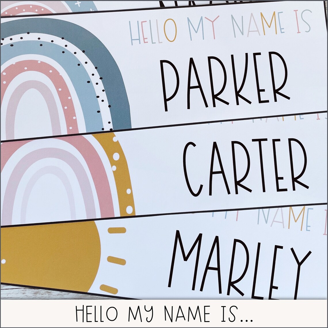 Classroom Desk Tags | Editable Student Name Tags | Alphabet Desk Tags ...