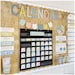 Hello Calm Classroom Calendar, Weather, and Days in School Bulletin ...