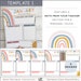 Classroom Newsletters | Boho Rainbow Classroom Decor | Editable ...