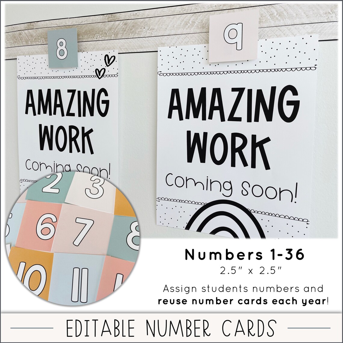 Amazing Work Coming Soon Bulletin Board Back to School - Etsy