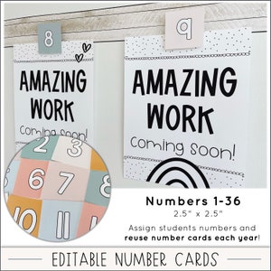 Amazing Work Coming Soon Bulletin Board | Back to School Bulletin Board ...