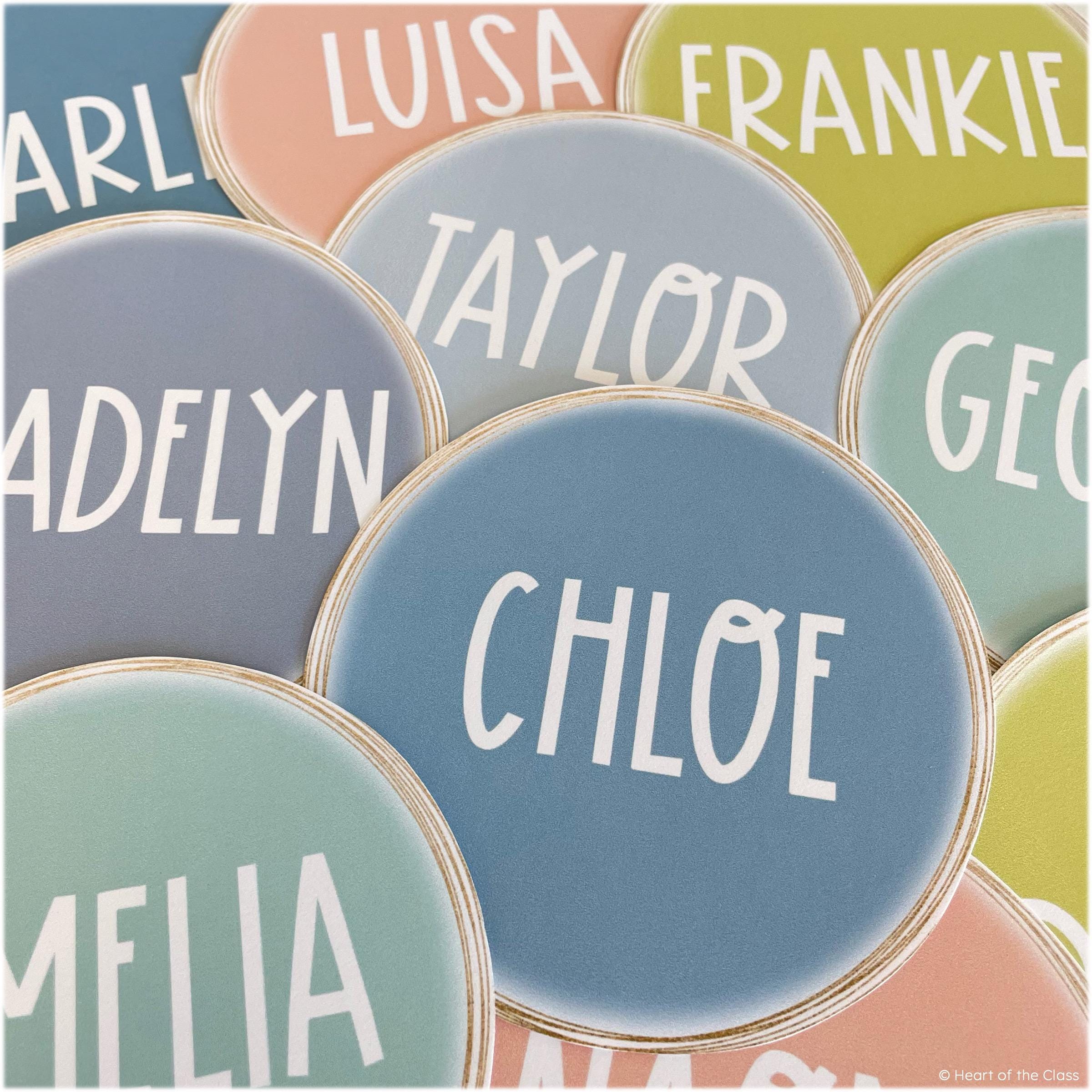 Hello Calm Pastel Classroom Door Decor With Editable Student Names ...
