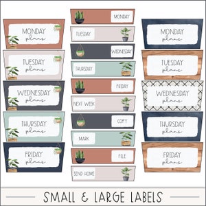 Rolling Cart Editable Labels | Cart Labels for Modern Boho Classroom ...