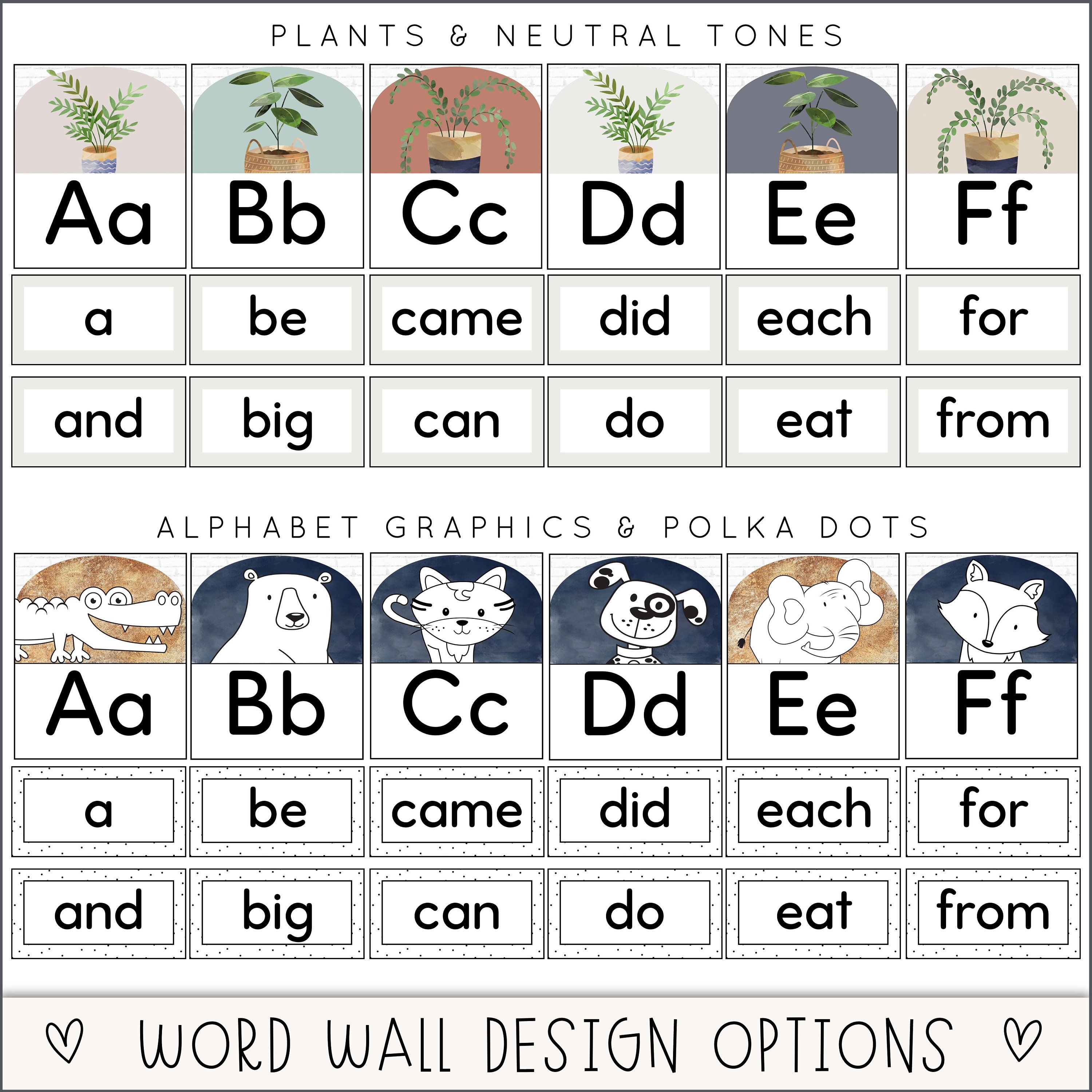 Boho Classroom Word Wall Editable Sight Word Cards Boho - Etsy