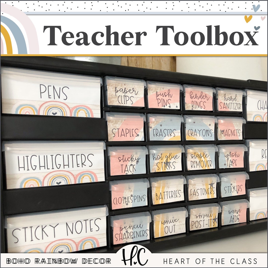 Teacher Toolbox Editable Teacher Toolbox Labels Toolbox - Etsy