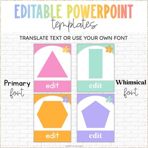 Classroom Shape Posters With 2D and 3D Shapes | Editable Text | Hello ...