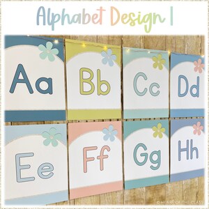 Classroom Alphabet Posters | Hello Calm Classroom Decor | Printable ...