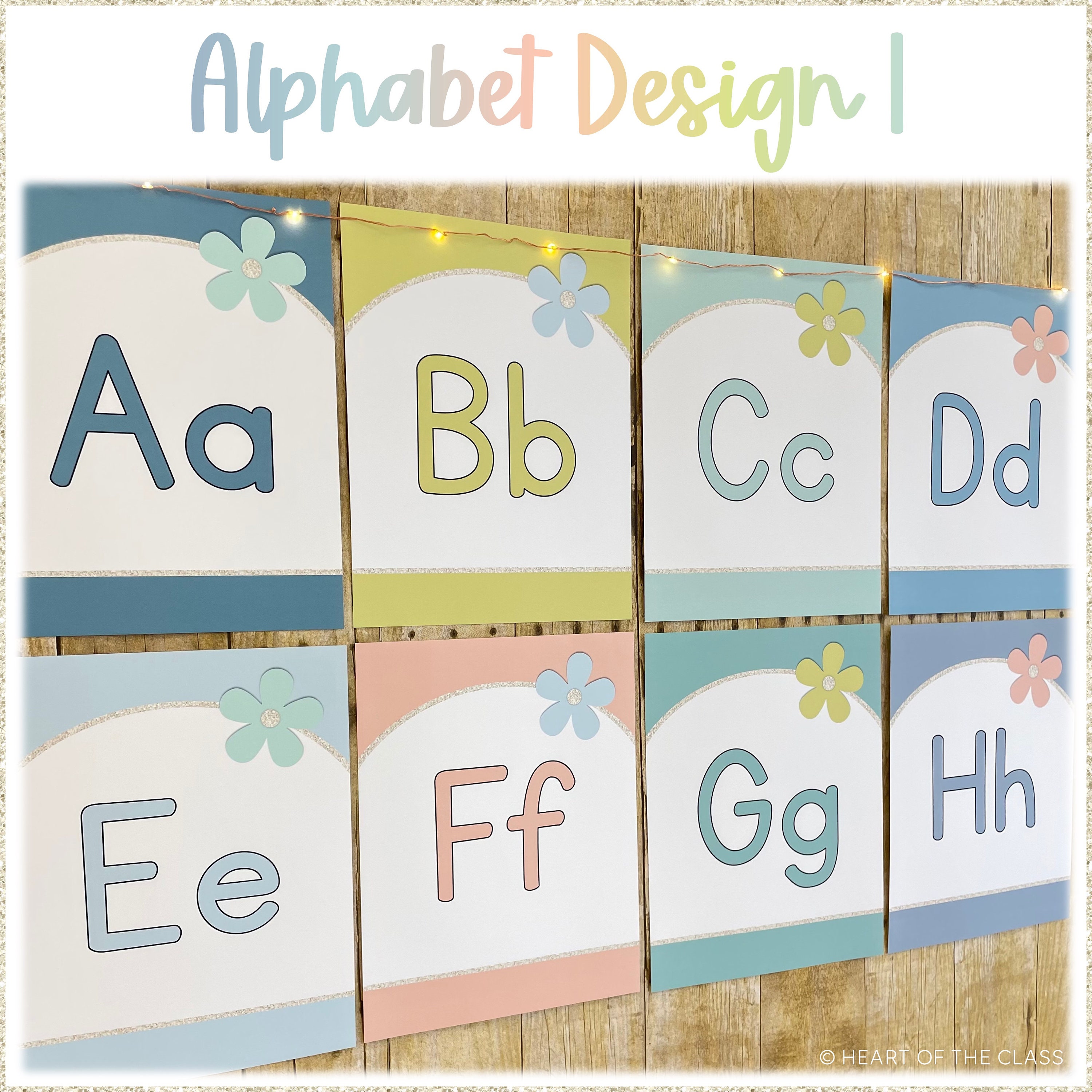 Classroom Alphabet Posters Hello Calm Classroom Decor Printable ...