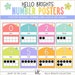 Classroom Number Posters and Number Line | Hello Brights Printable ...