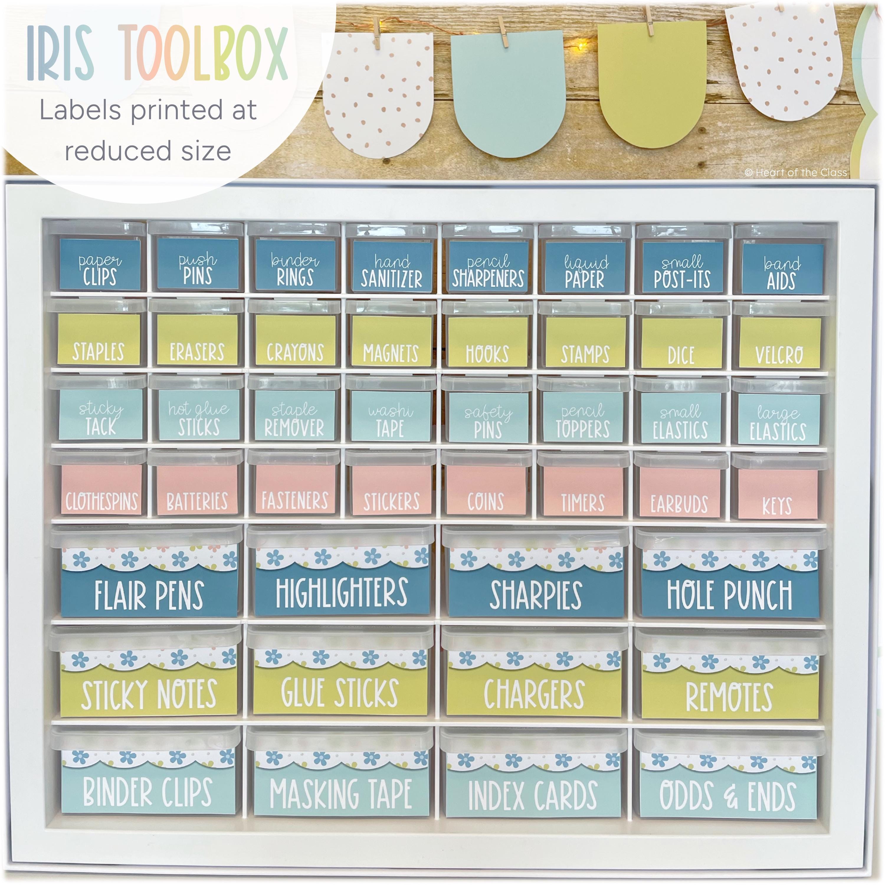 Hello Calm Pastel Classroom Decor: Teacher Toolbox Editable Labels ...