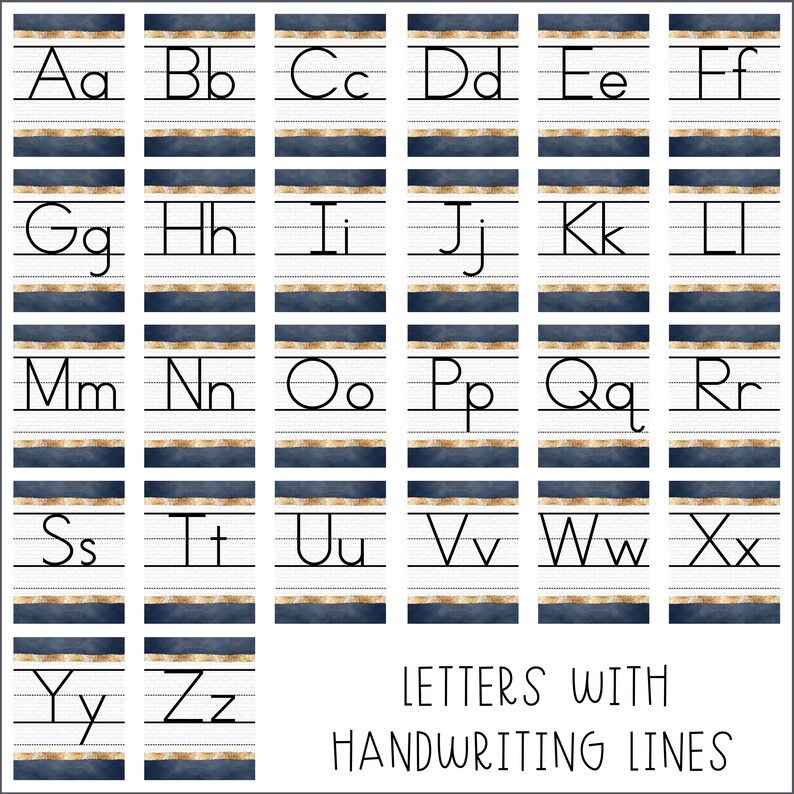 Modern Boho Classroom Alphabet Posters With Graphics Printable Alphabet ...