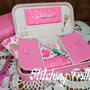 Stitcher's Case, Cross Stitch Notions Box, Needlework Box, Project Bag ...