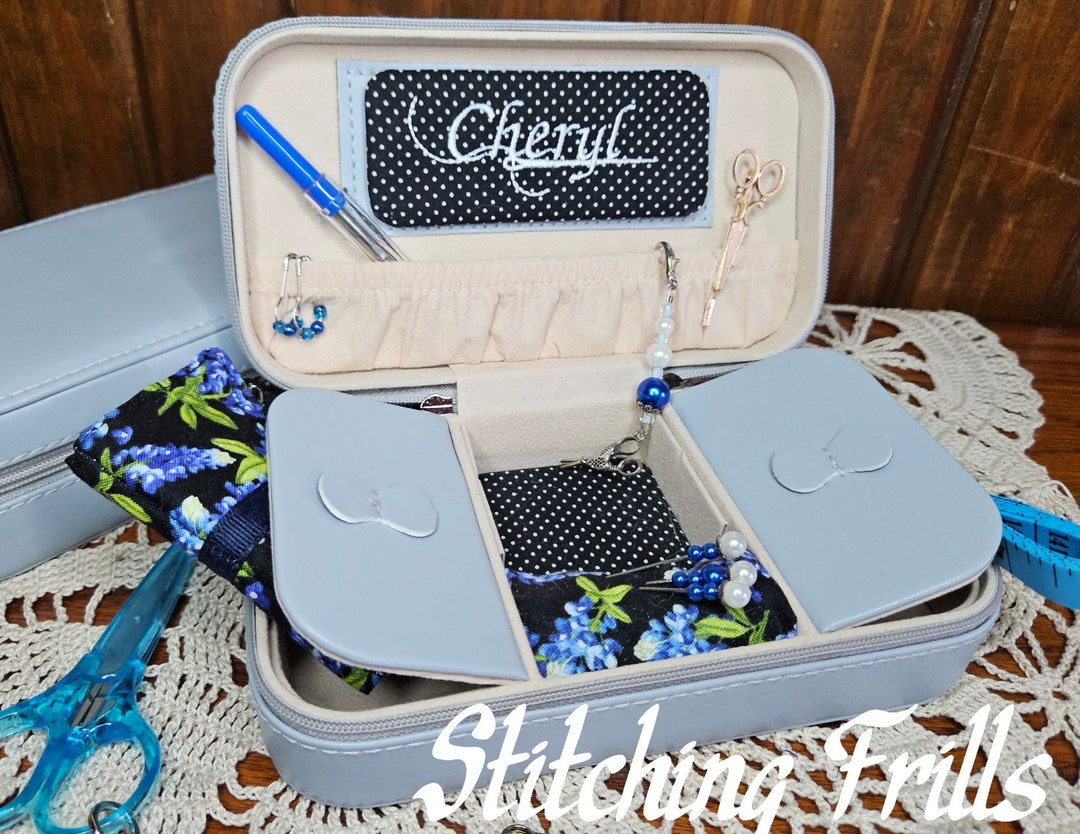 Stitcher's Case, Cross Stitch Notions Box, Notions Box, Project Bag ...