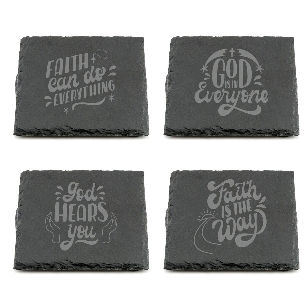Laser Engraved God Good Faith Religion Positive Beliefs Slate - Etsy