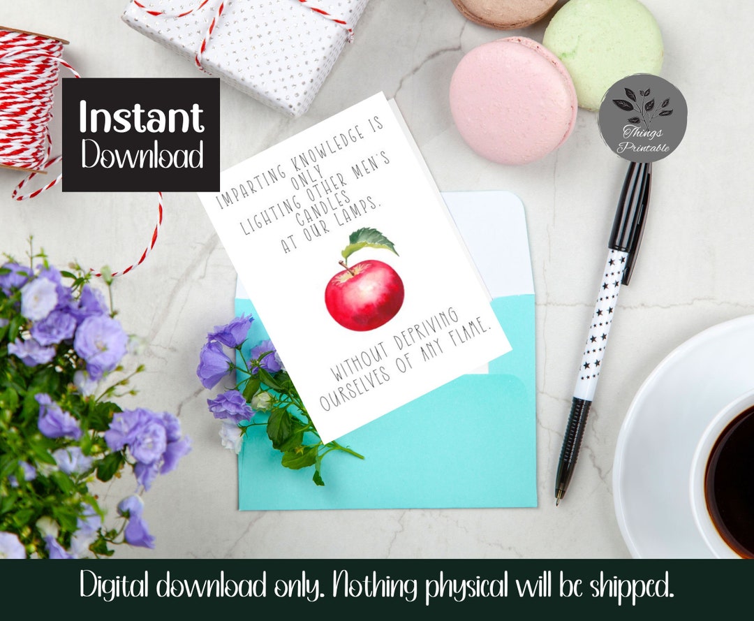 Teacher Retirement Card, Card From Student, Printable With ...