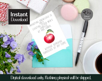 Teacher Retirement Card Card From Student Printable With - Etsy