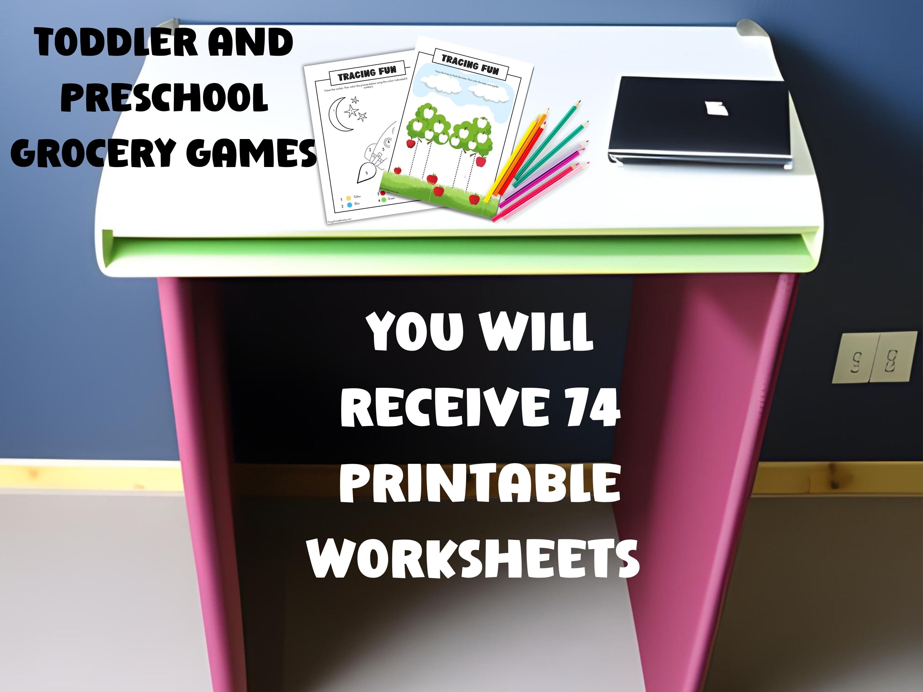 Preschool Tracing Worksheets/ Daily Activity Sheets for Daycare/ Hand ...