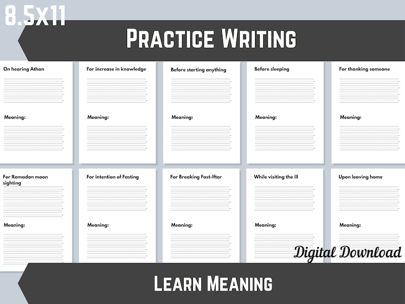 Dua Tracing Worksheets, Muslim Homeschool, Dua Book, Islamic Learning ...