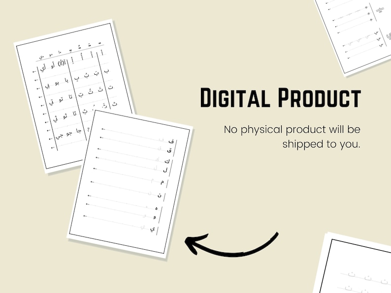 Arabic Handwriting Practice/learn Arabic/letter Recognition/arabic Busy ...