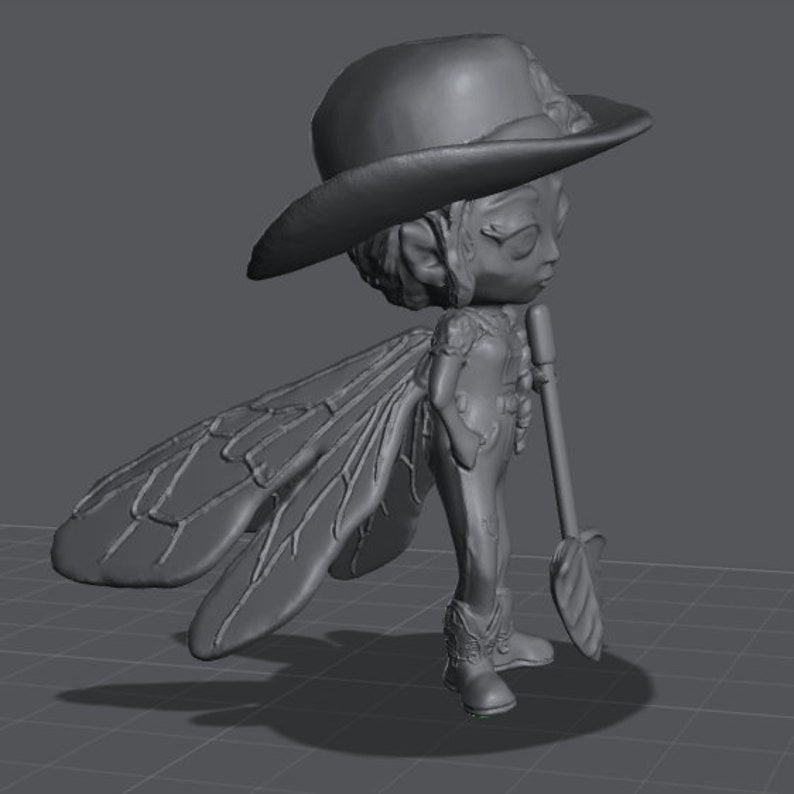 Miniature Farmer Fairy downloable .stl File - Etsy