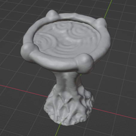 Miniature Bird Bath (downloadable .stl File) - Etsy