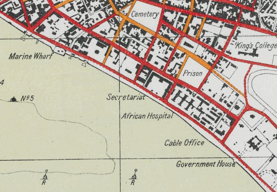 Set of Five Topographic Historic Maps of Lagos and Environs 1931 ...