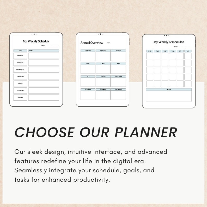 2025 Teacher's Productivity Planner / School Organizer / Digital Tool ...