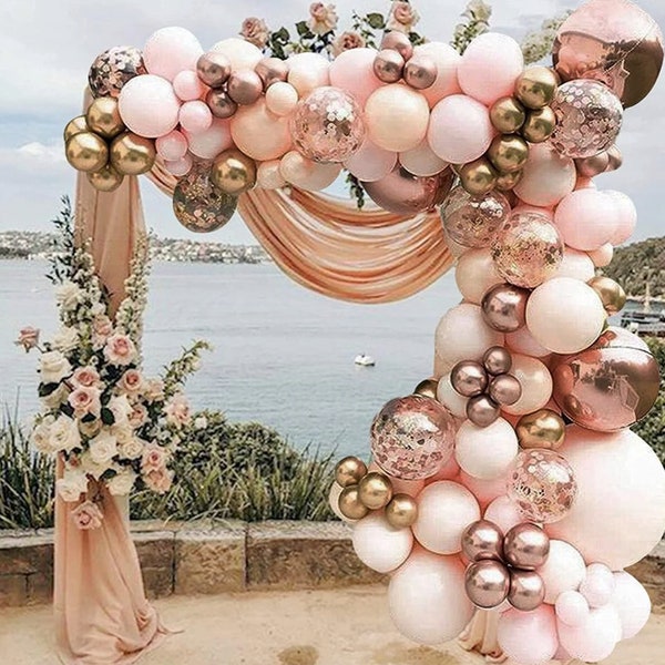 Rose Gold Balloon Garland - Etsy