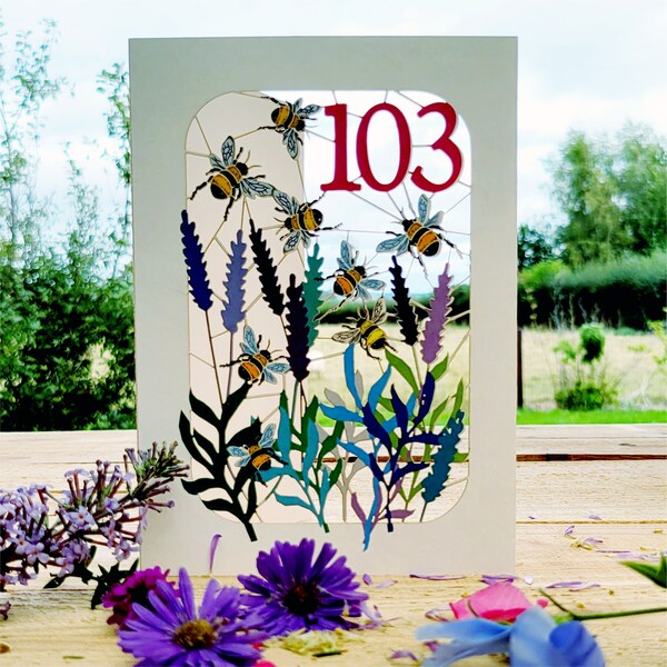 103 Birthday Card - Etsy