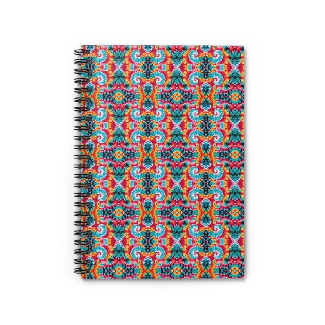 Colorful Paint Splatter Spiral Notebook Ruled Line - Etsy