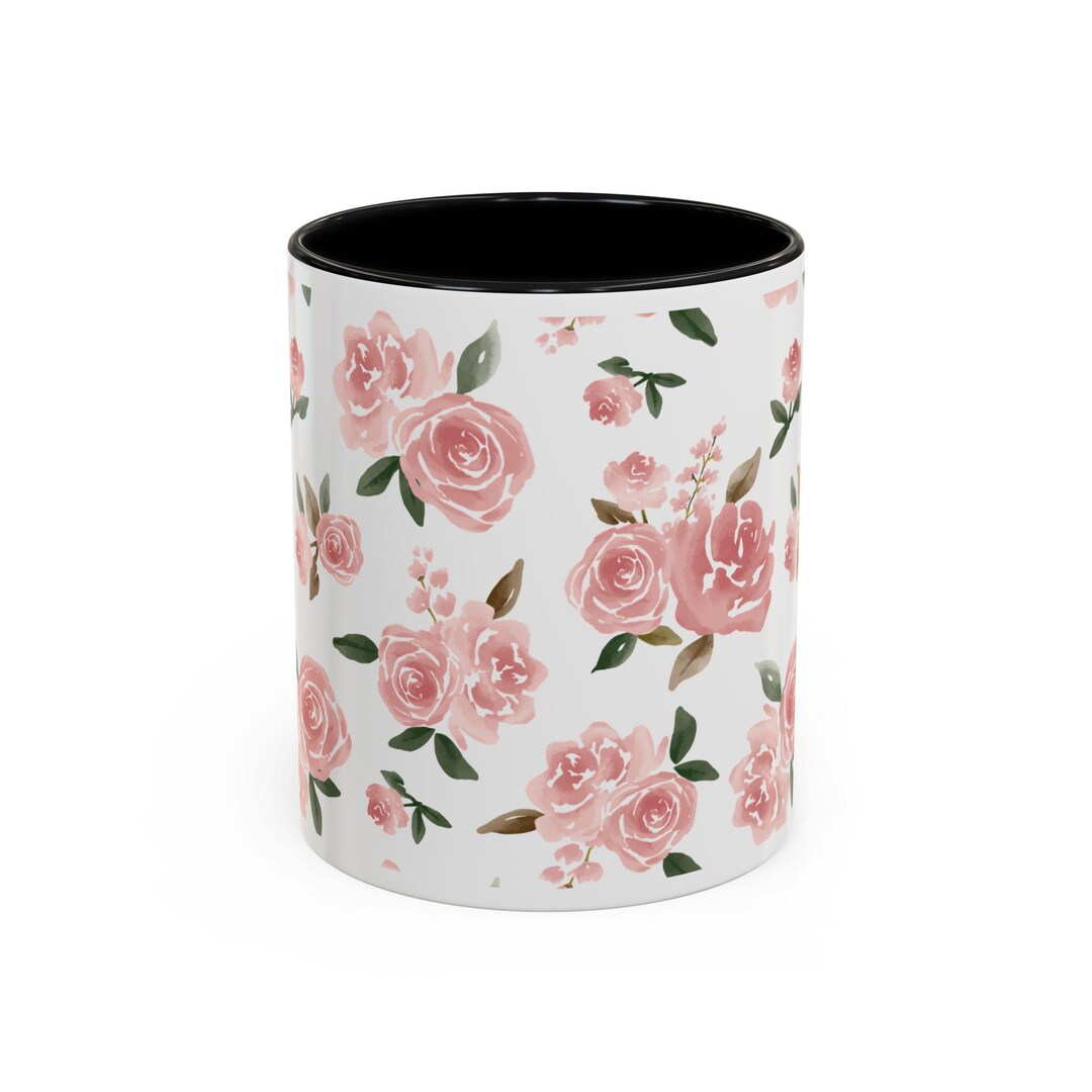 Floral Coffee Mug - Spring Pattern Tea Cup, Garden Kitchen Decor, Gift ...