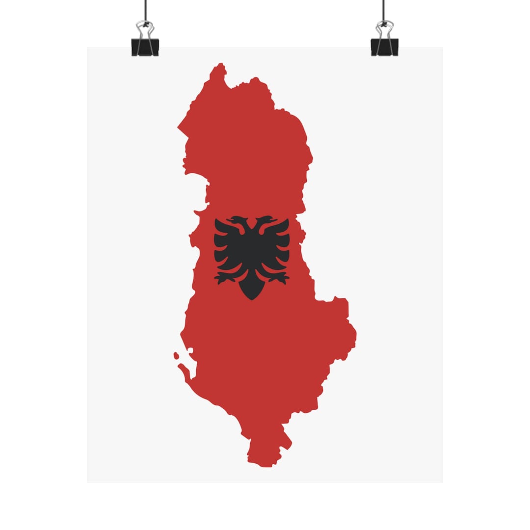 Albania Flag Matte Vertical Posters, Wall Art, Home Decor, Travel ...