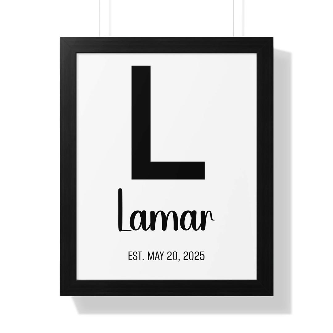 Family Name Sign Posters, Initial Letter Posters, Custom Name Posters ...