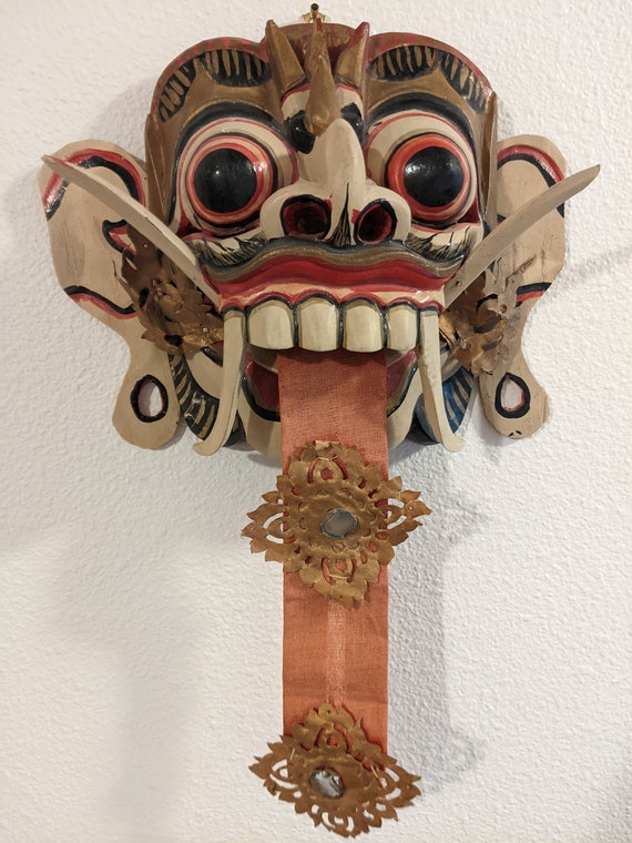 Vintage Rangda Balinese Indonesian Mask - Etsy