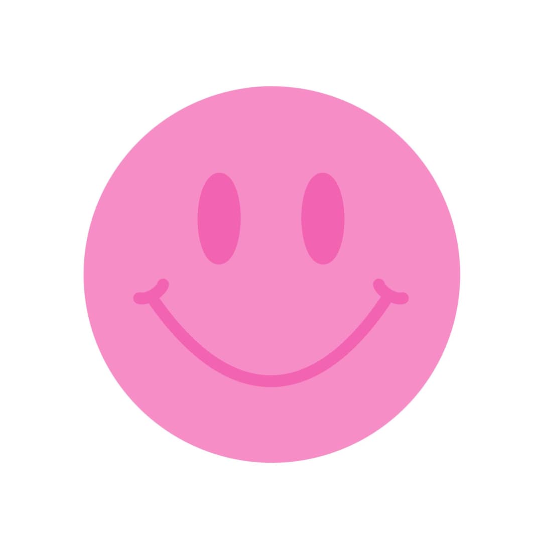 Smiley Face Waterproof Sticker - Etsy