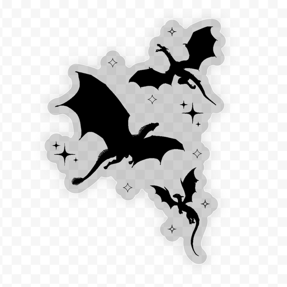 Fourth Wing Sticker Dragons - Etsy