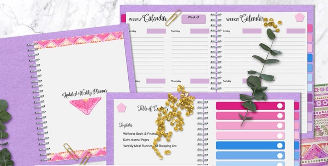 Digital Undated Calendar & Planner - Etsy