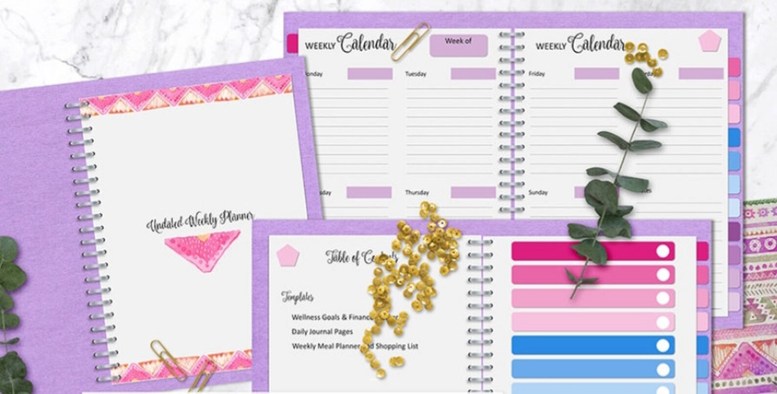 Digital Undated Calendar & Planner - Etsy